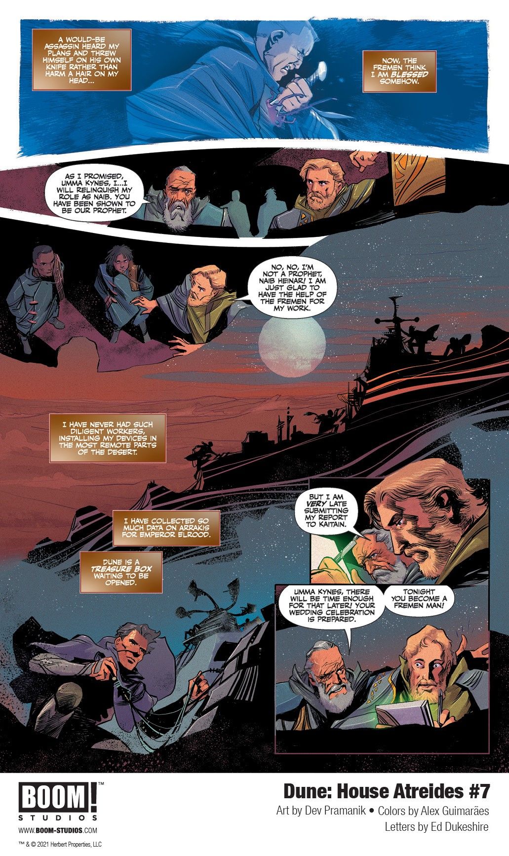 Witness a genuine Arrakis wedding in Dune: House Atreides #7 preview ...