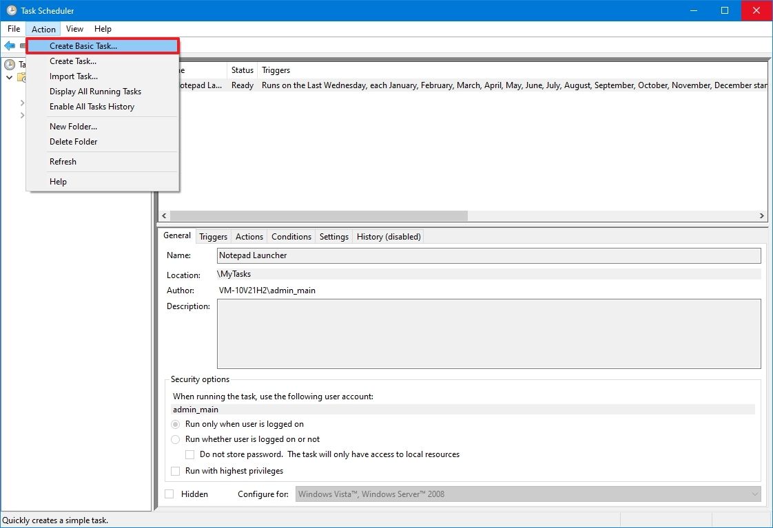 How to create an automated task using Task Scheduler on Windows 10 | Windows Central