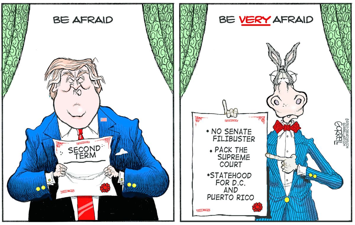 Political Cartoon U.S. Trump Democrats 2020 | The Week