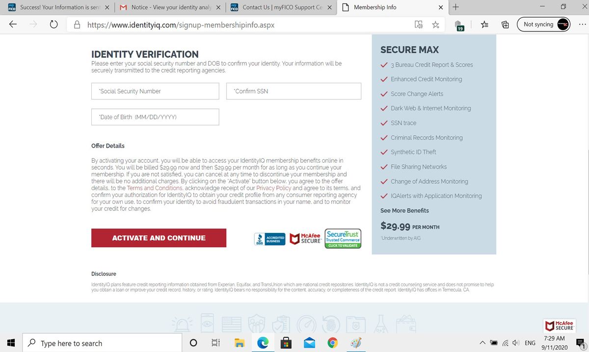 IdentityIQ Secure Max review | Tom's Guide