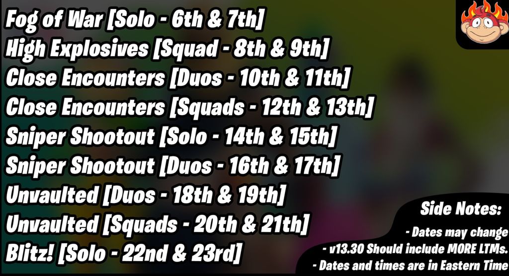 The entire Fortnite Summer Splash LTM lineup | PC Gamer