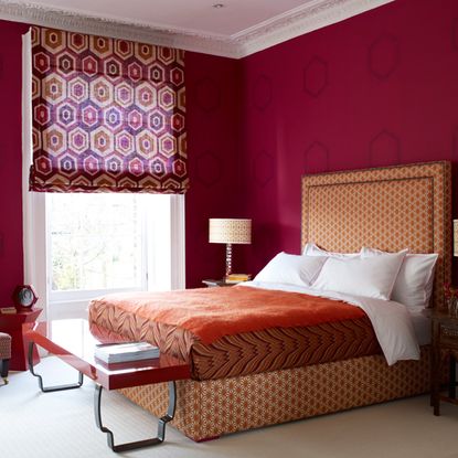 Ruby red bedroom ideas | Ideal Home