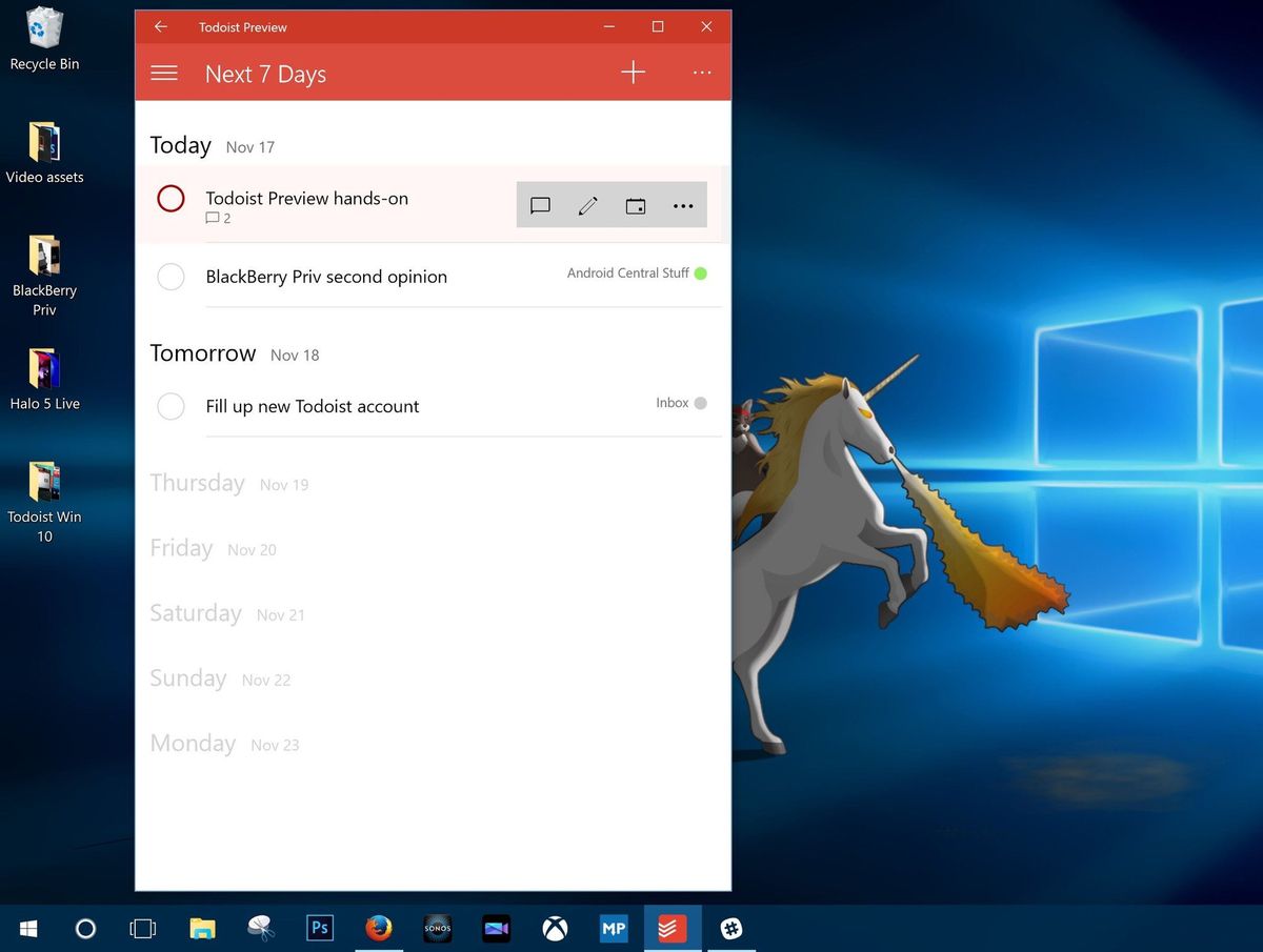 First look at Todoist for Windows 10: A sleek and powerful way to manage your day | Windows Central
