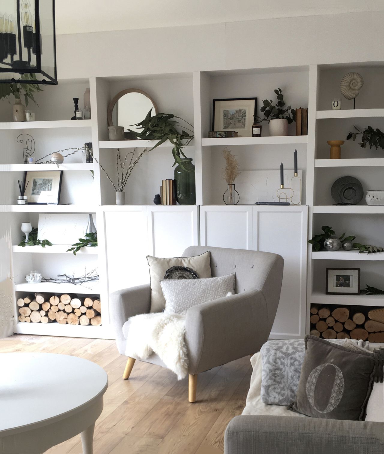 This IKEA BILLY hack brings a hint of Scandinavia to a living room ...