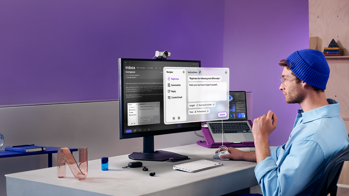 Logitech has built an AI sidekick tool that it hopes will help you work ...