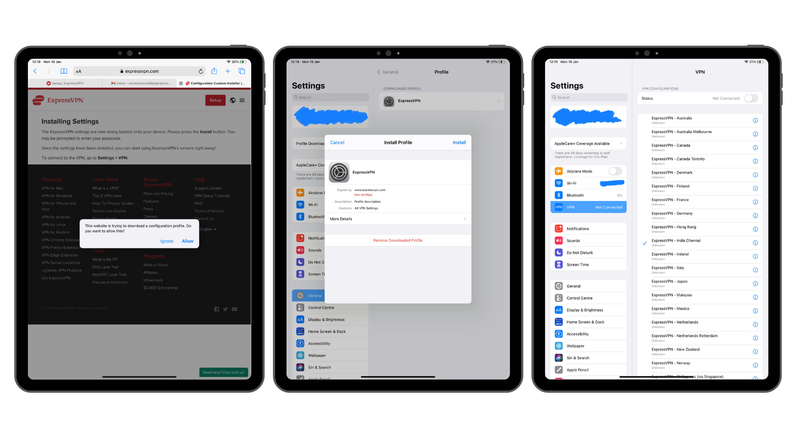How to set up and connect a VPN on your iPad | T3