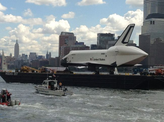 Space Shuttle Enterprise Lands at New York City's Intrepid Museum | Space