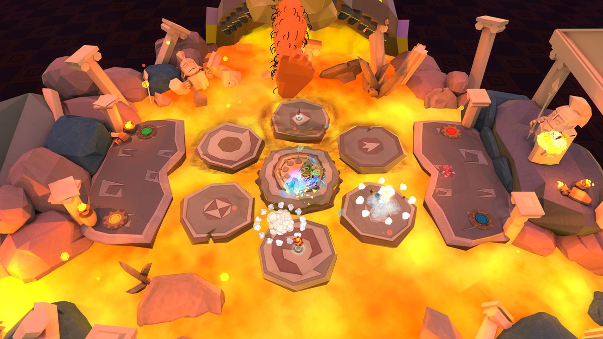 Quirky CTF action game Oh My Godheads coming next month | PC Gamer