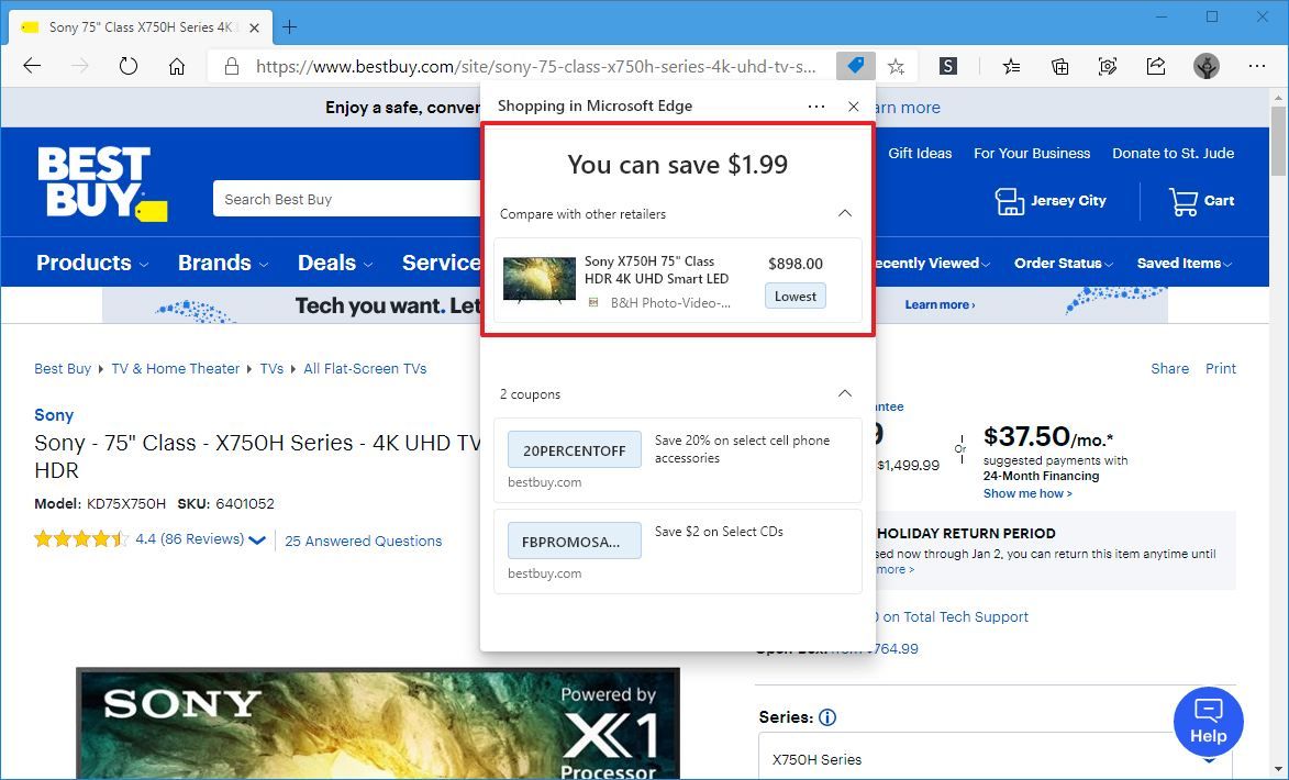 How to use Microsoft Edge to save time and money on Black Friday 2020 ...