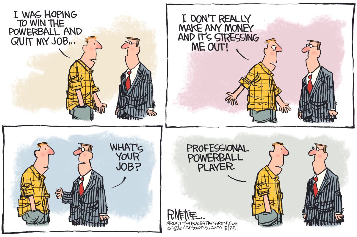 Editorial cartoons U.S. Powerball job | The Week