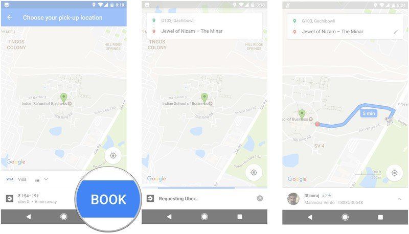 How to book an Uber using Google Maps | Android Central