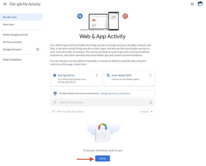 How to protect your Google activity history with a password | Android ...