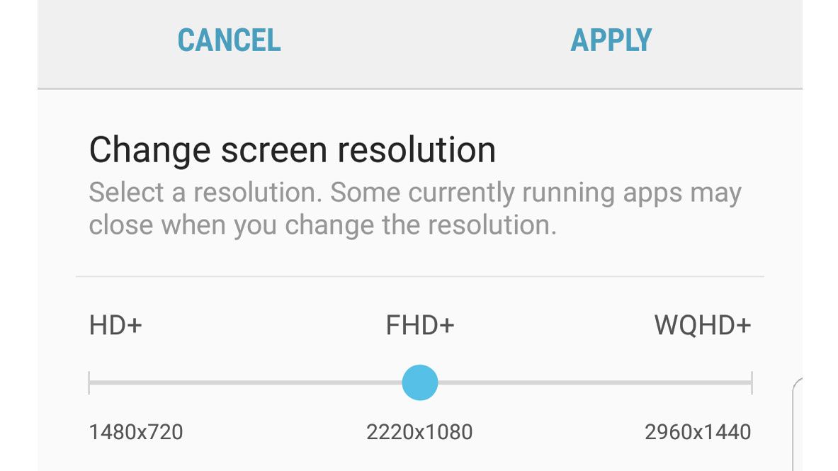 How to change the Samsung Galaxy S8 and Galaxy S7 screen resolution ...