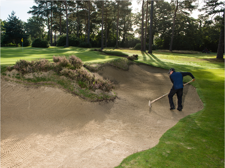 How to rake a bunker properly | Golf Monthly
