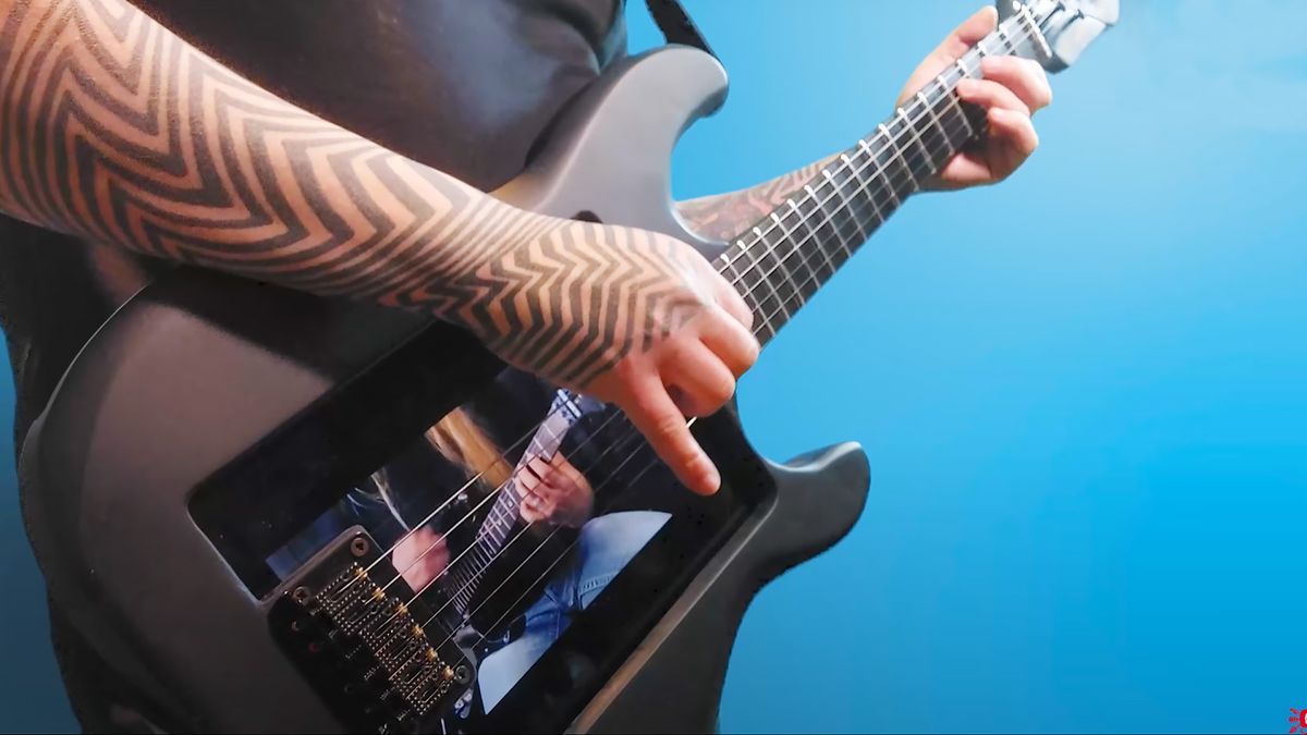 Of course someone built an iPad into a guitar | Creative Bloq