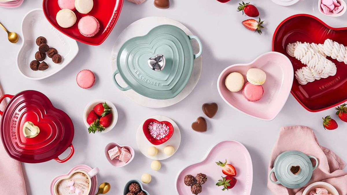 Le Creuset celebrates Valentine’s Day with new heart-shaped cookware ...