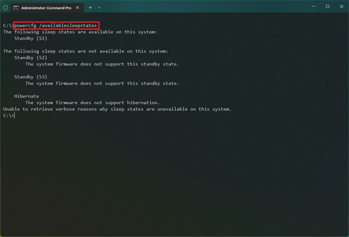 How to check your computer's supported power features on Windows 11 ...