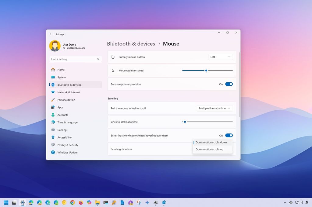How to enable reverse mouse and touchpad scrolling on Windows 11 | Windows Central