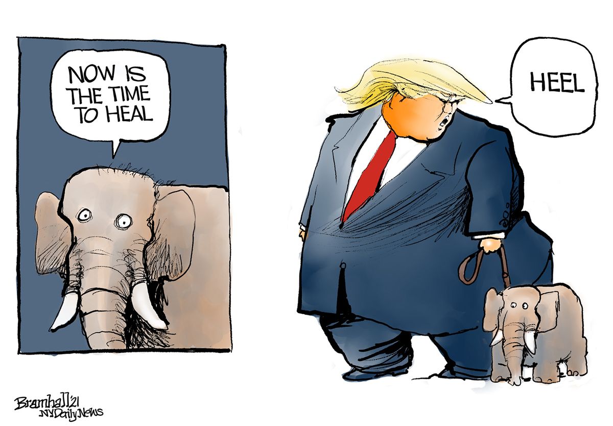 Political Cartoon U.S. Trump GOP capitol riot | The Week