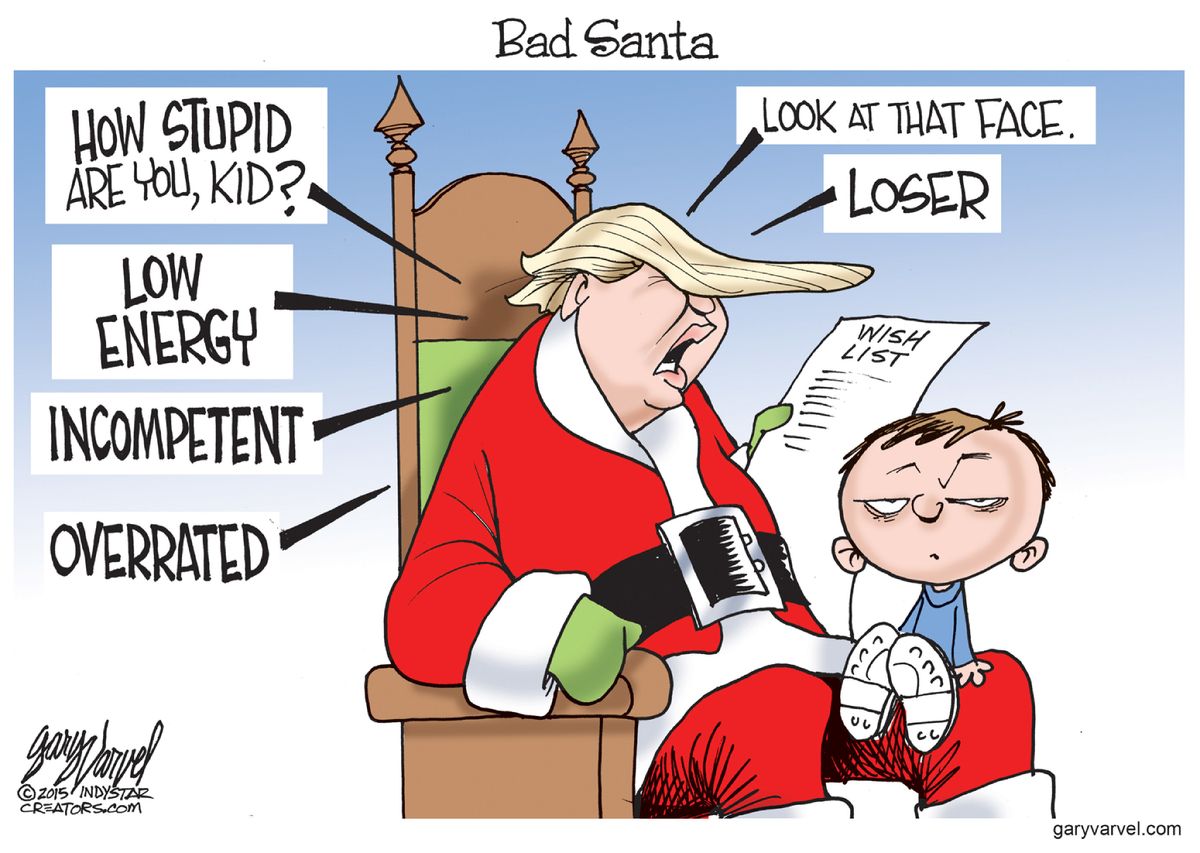 Political cartoon U.S. Donald Trump Santa | The Week