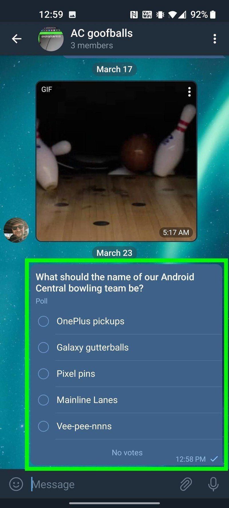 How to create and share polls in Telegram | Android Central