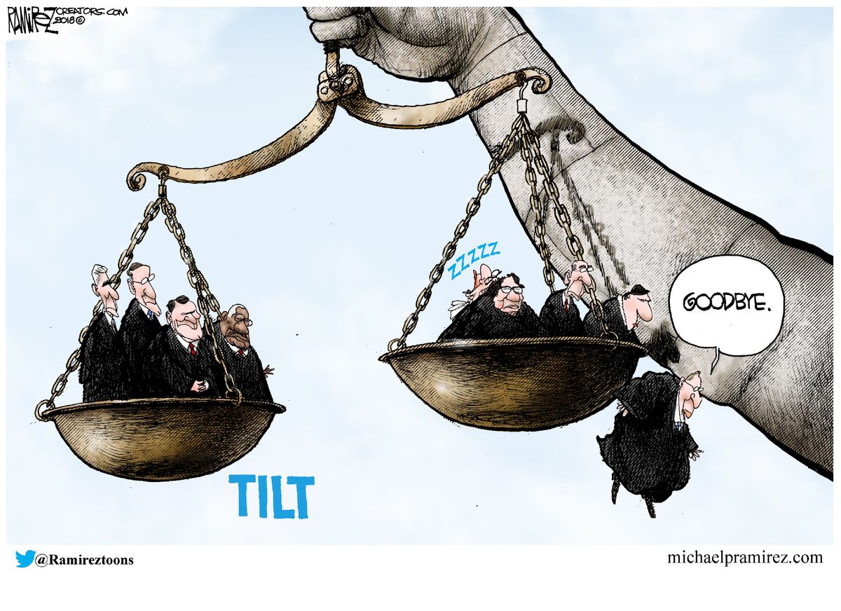 Political Cartoon U.S. Anthony Kennedy retirement Supreme Court | The Week