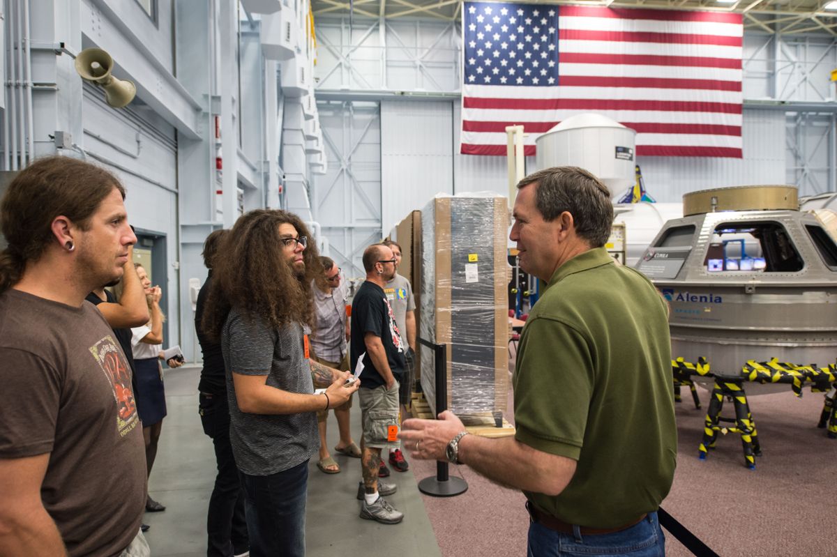 Rockers Coheed and Cambria Explore Space Tech at NASA JSC: Gallery | Space