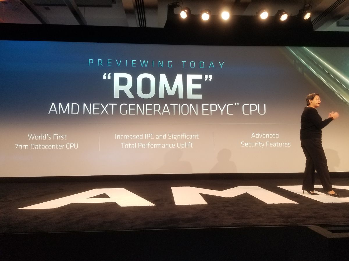 AMD Announces 64-Core 7nm Rome CPUs, 7nm MI60 GPUs, and Zen 4 | Tom's Hardware