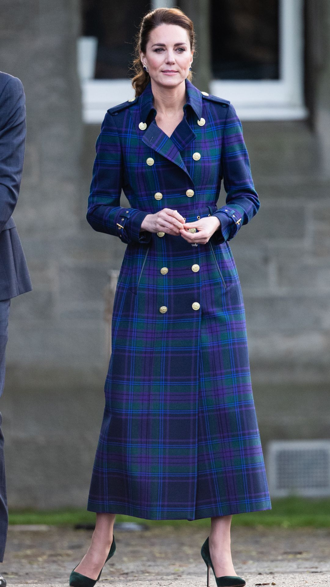 Kate Middleton's tartan floor-length coat is what dreams are made of ...