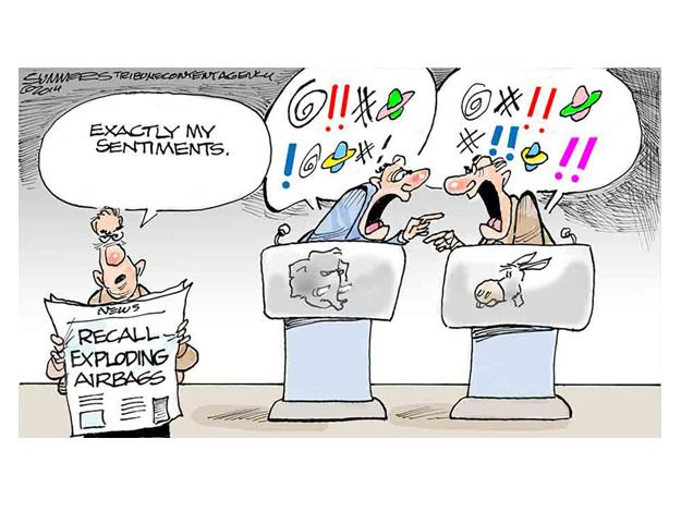 Political cartoon airbag recall election | The Week