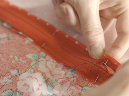 How to sew a zip on a cushion cover | Woman & Home