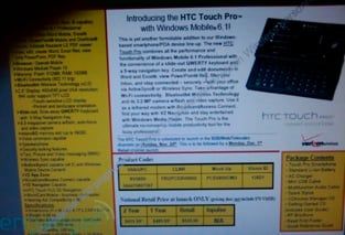 Touch Pro to Hit Verizon Nov 24th, Stores Dec 1st? | Windows Central