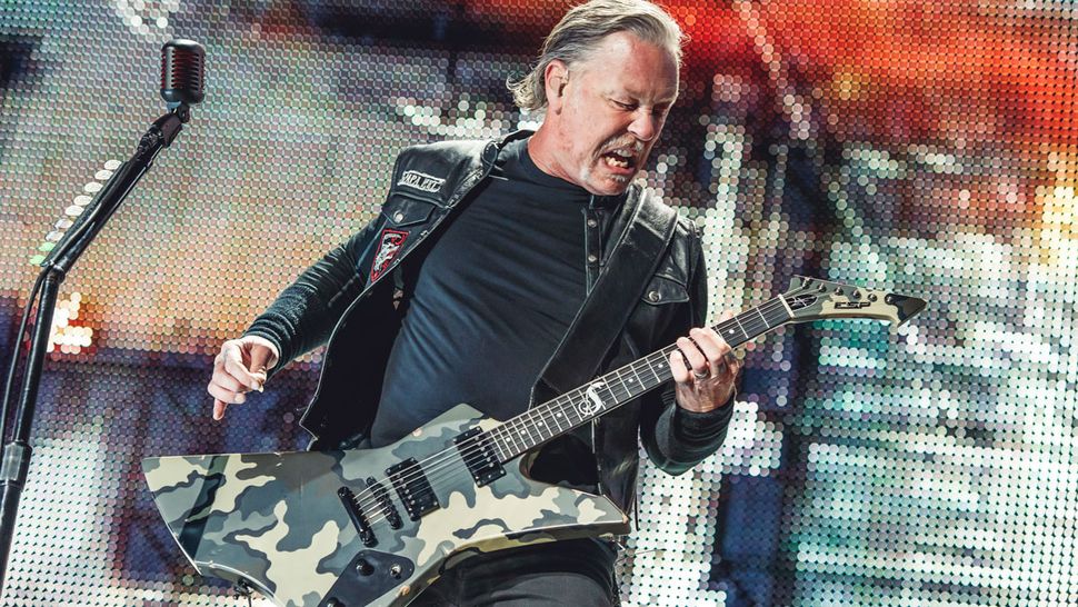 Ride the riff lightning with Dunlop's James Hetfield White Fang Custom ...