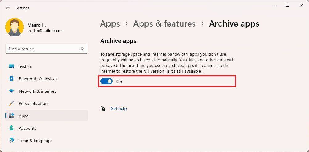 How to enable or disable Archive apps on Windows 11 | Windows Central