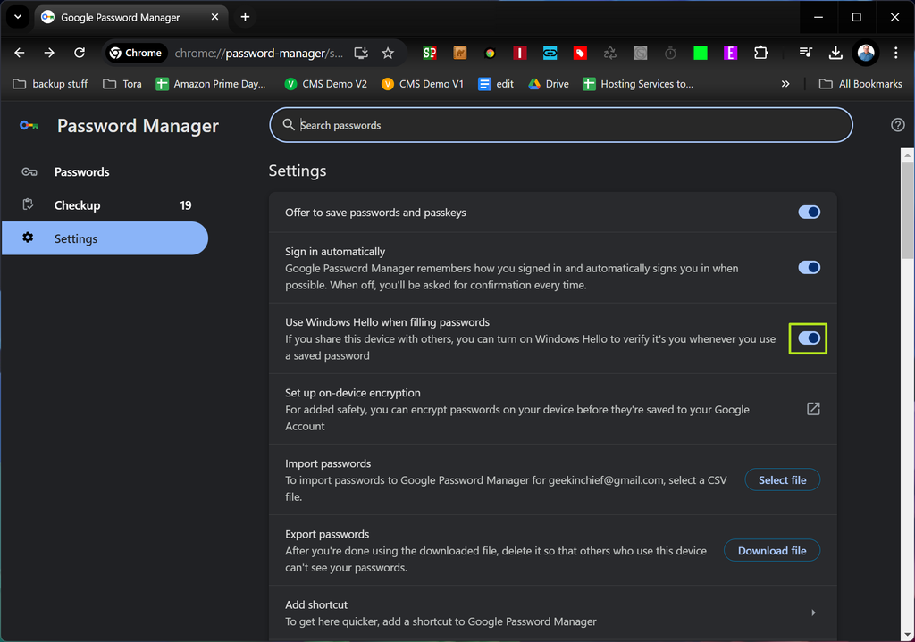 How to stop Chrome from asking for a PIN when autocompleting passwords | Tom's Hardware