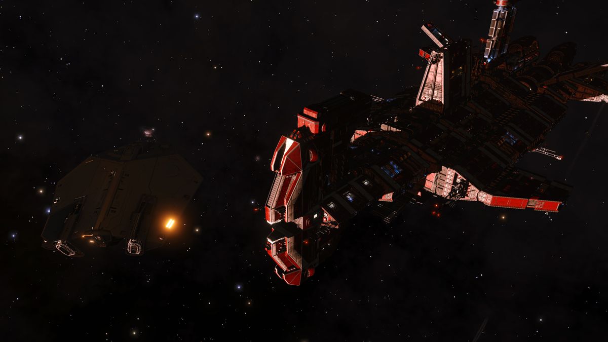 I went into space to check out some of Elite's massive new capital ...