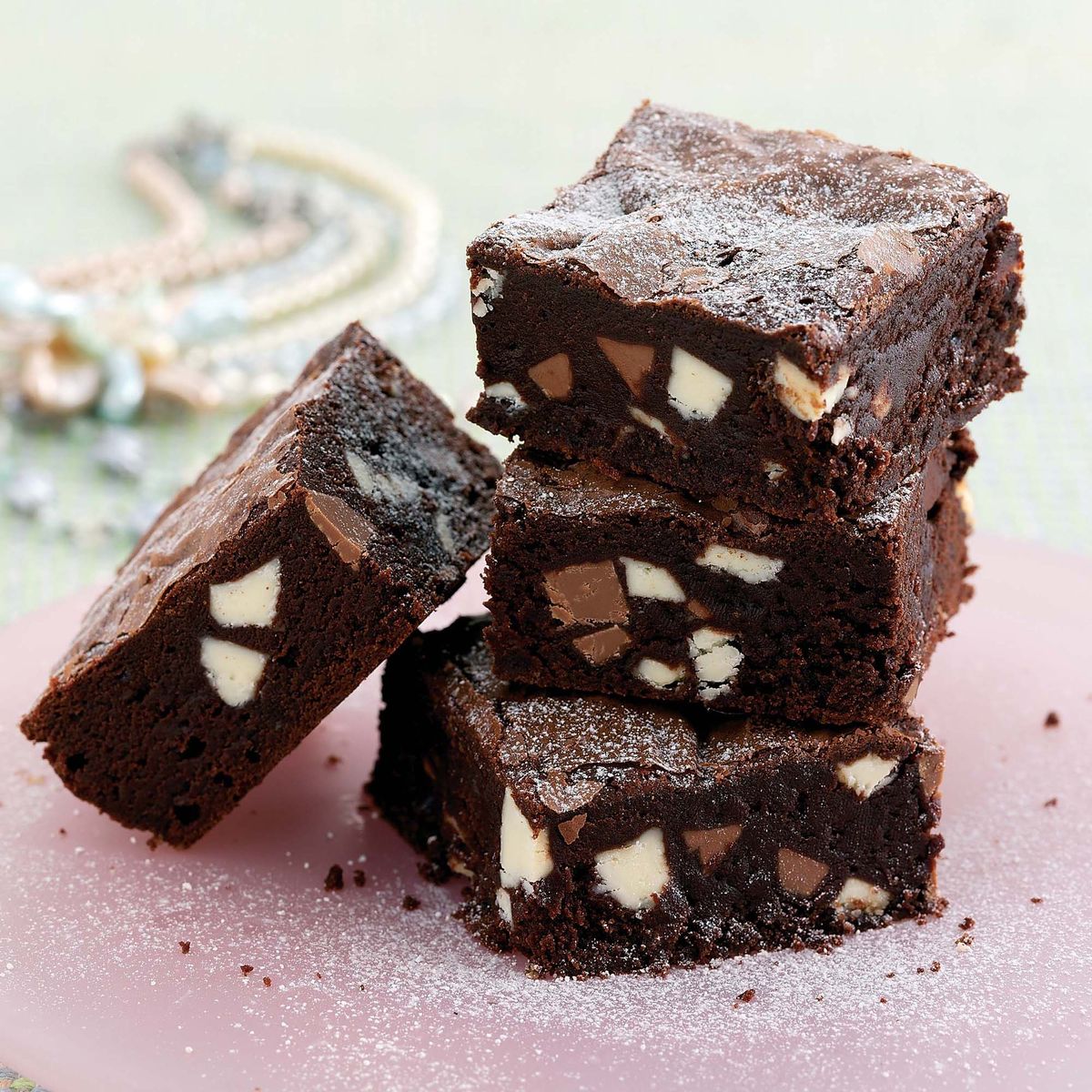 Triple Chocolate Fudge Brownies