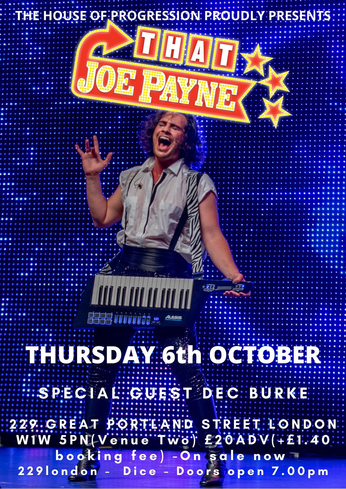 House Of Progression announces That Joe Payne live at the 229 in ...