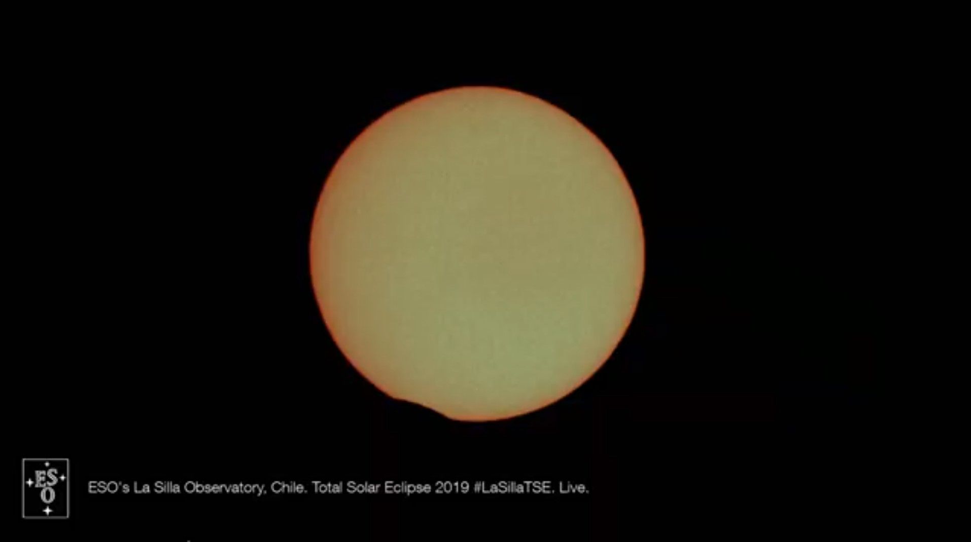 Here's the First Image from the Only Total Solar Eclipse of 2019! | Space