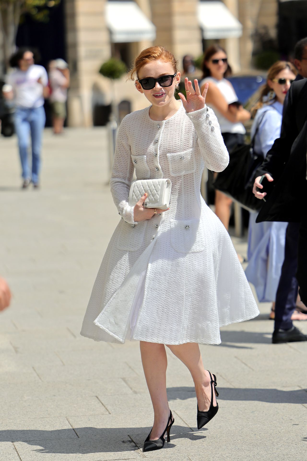 The Specific Dress-and-Shoe Combo Everyone Wore to Chanel | Who What Wear