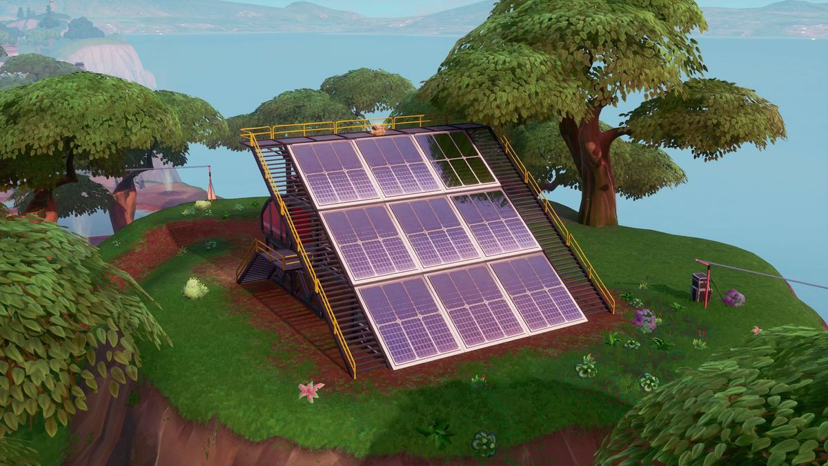 Fortnite Solar Arrays - where to visit a solar array in the snow ...