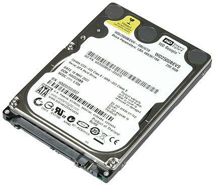 Western Digital Scorpio WD2500BEVS (250 GB, SATA) - WD Brings 250 GB ...