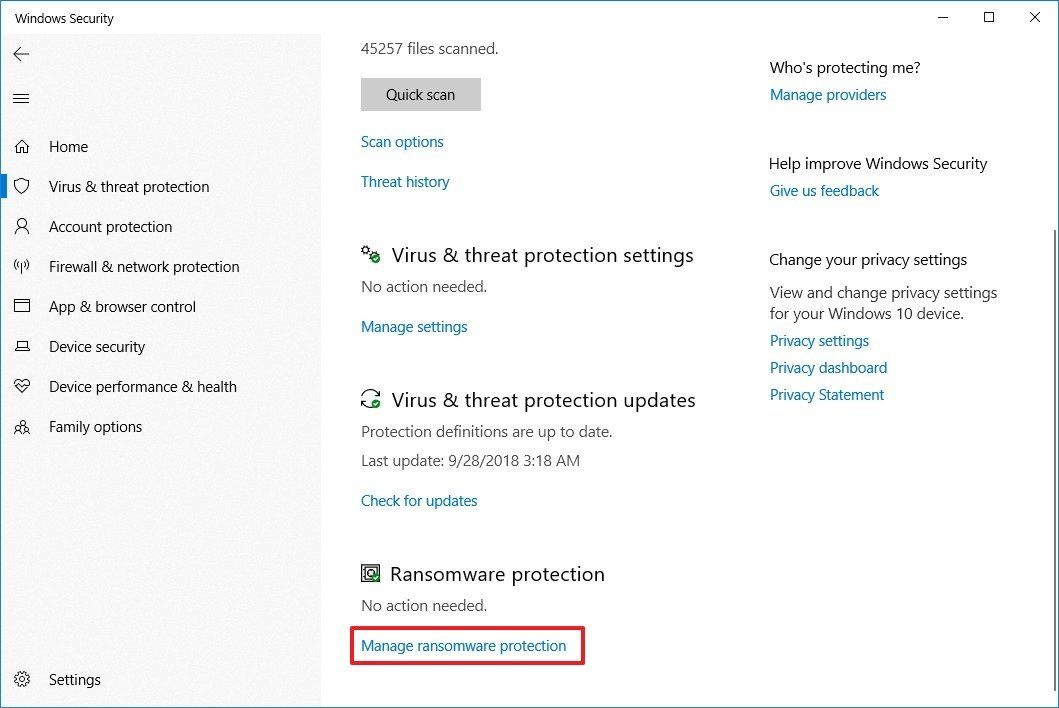 How to allow apps blocked by ransomware protection on Windows 10 ...