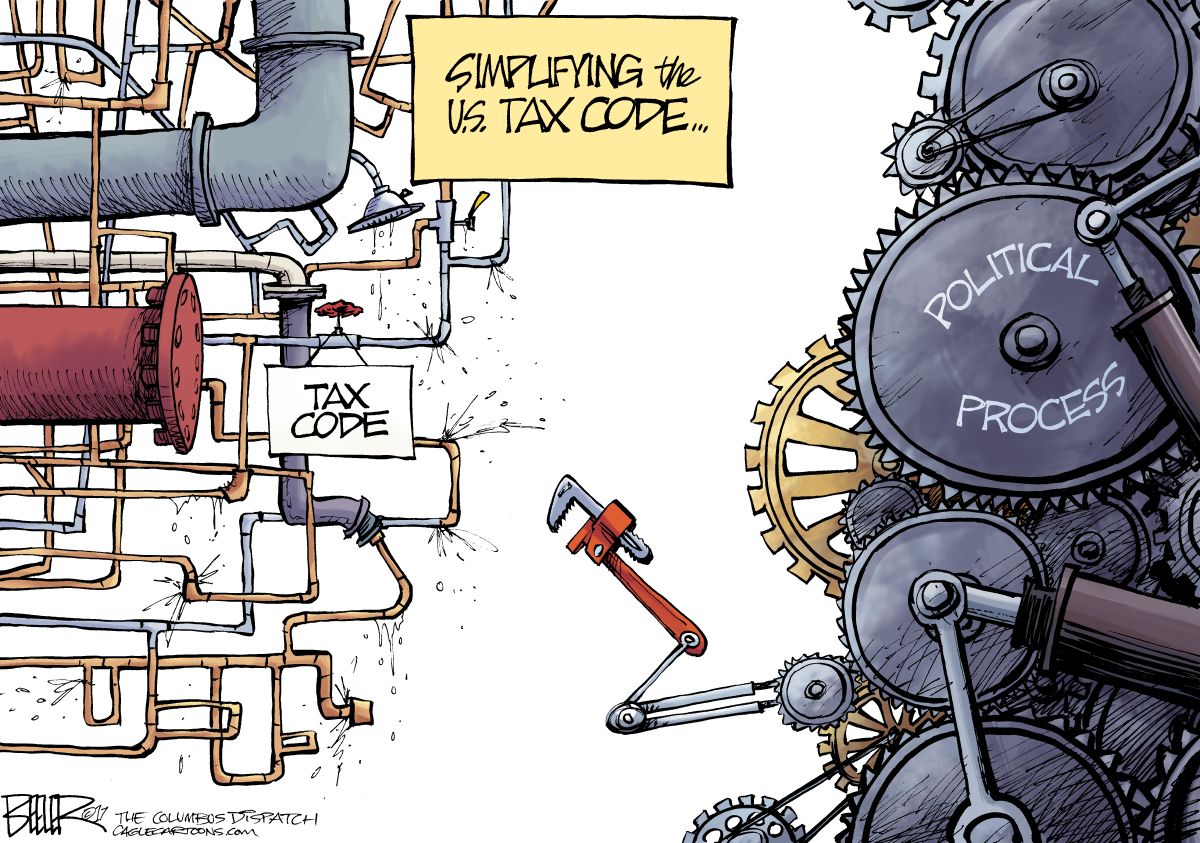 Political cartoon U.S. GOP tax reform | The Week
