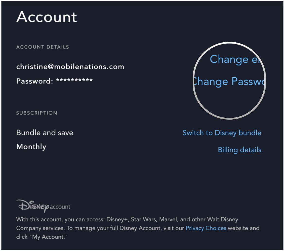 How to change your Disney Plus password | Windows Central