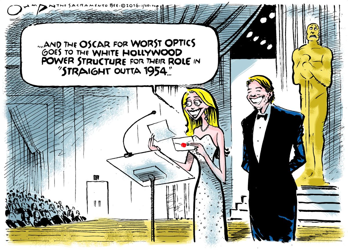 Editorial Cartoon U.S. Oscars White | The Week