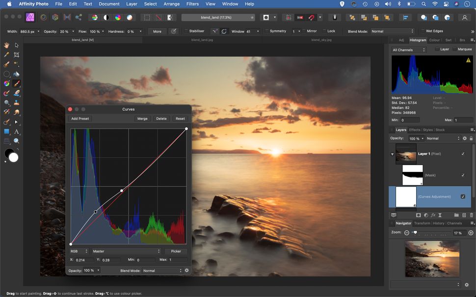 Blend images together for beautifully balanced exposures in Affinity ...