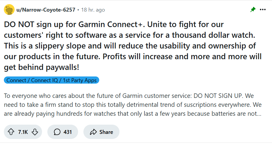 Garmin Connect+ backlash – your emails, comments and opinions on Garmin ...
