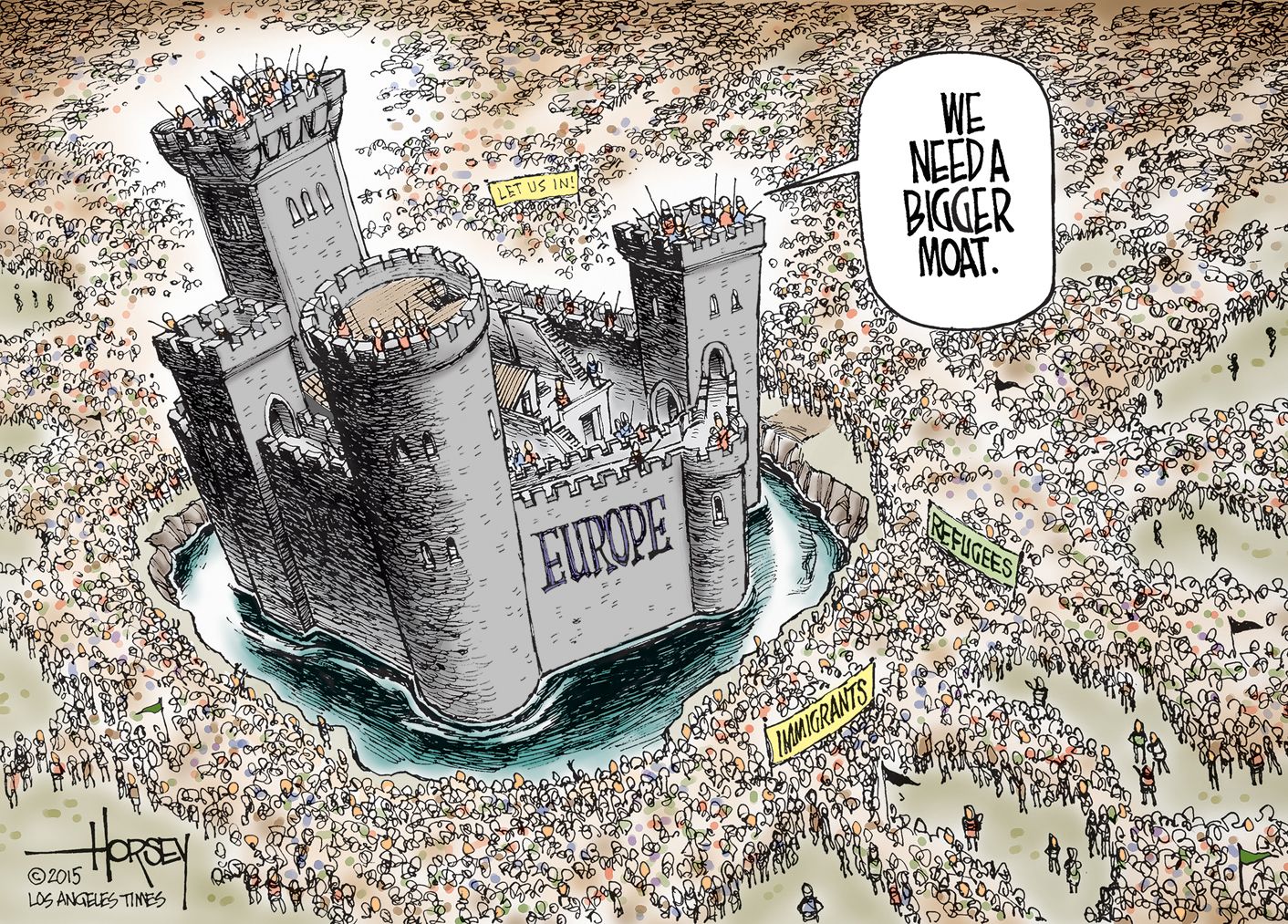 Editorial cartoon World Europe migrant crisis | The Week