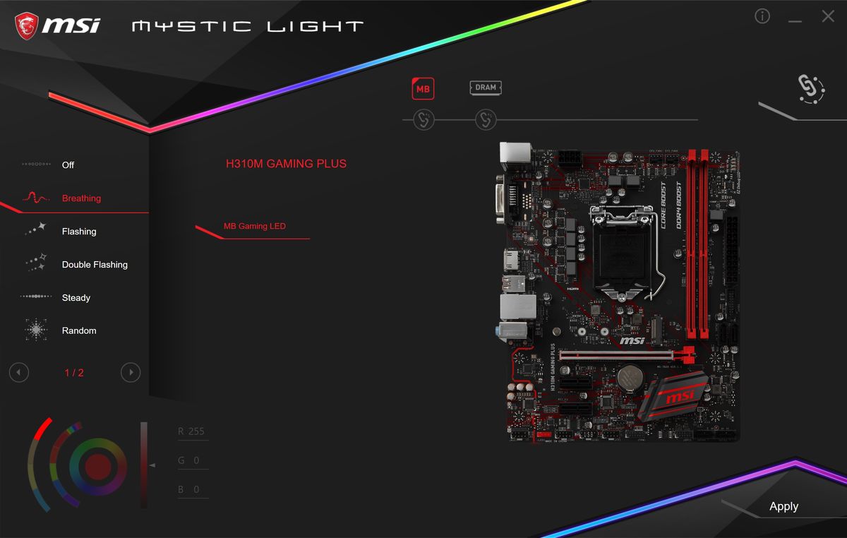 MSI H310M Gaming Plus Software and Firmware